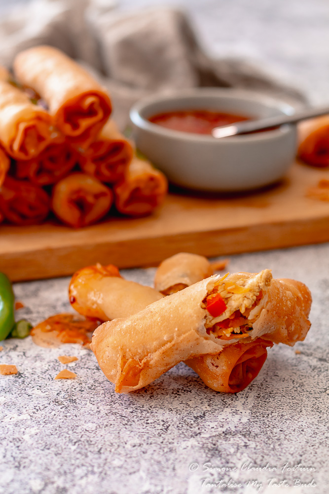 Cape Malay Chicken Spring Roll Recipe - Tantalise My Taste Buds