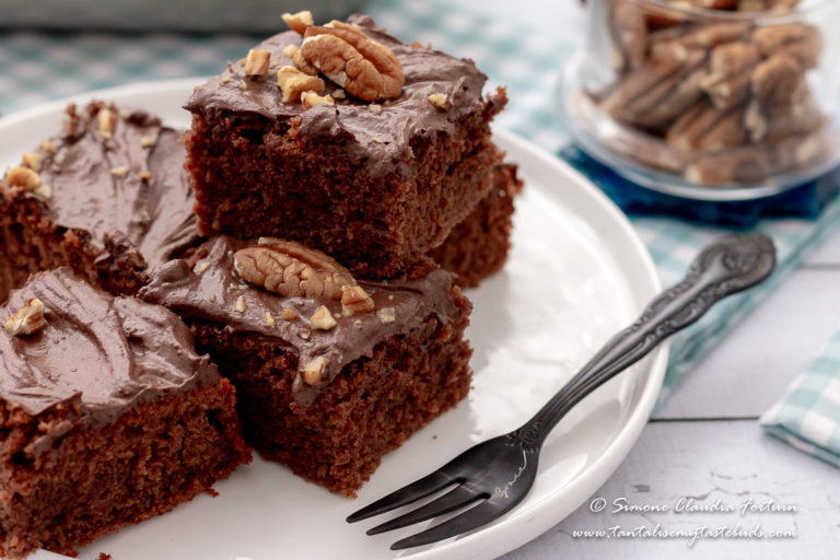 Best Ever Moist Chocolate Slab Cake - Tantalise My Taste Buds