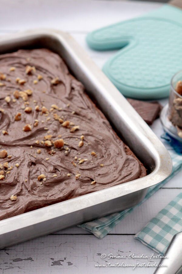 Best Ever Moist Chocolate Slab Cake - Tantalise My Taste Buds