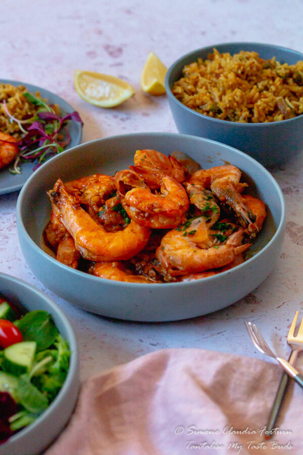 Finger-licking Peri Peri Garlic Butter Prawns Fry - Tantalise My Taste Buds