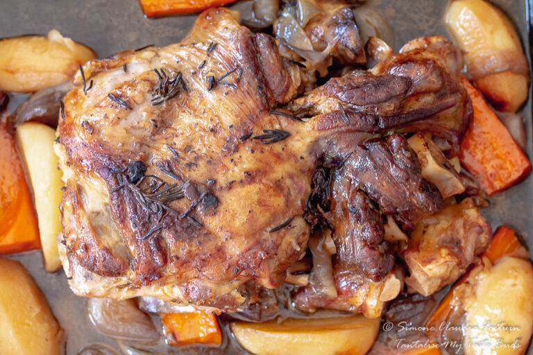 Roasted Bone-in Leg Of Lamb - Tantalise My Taste Buds